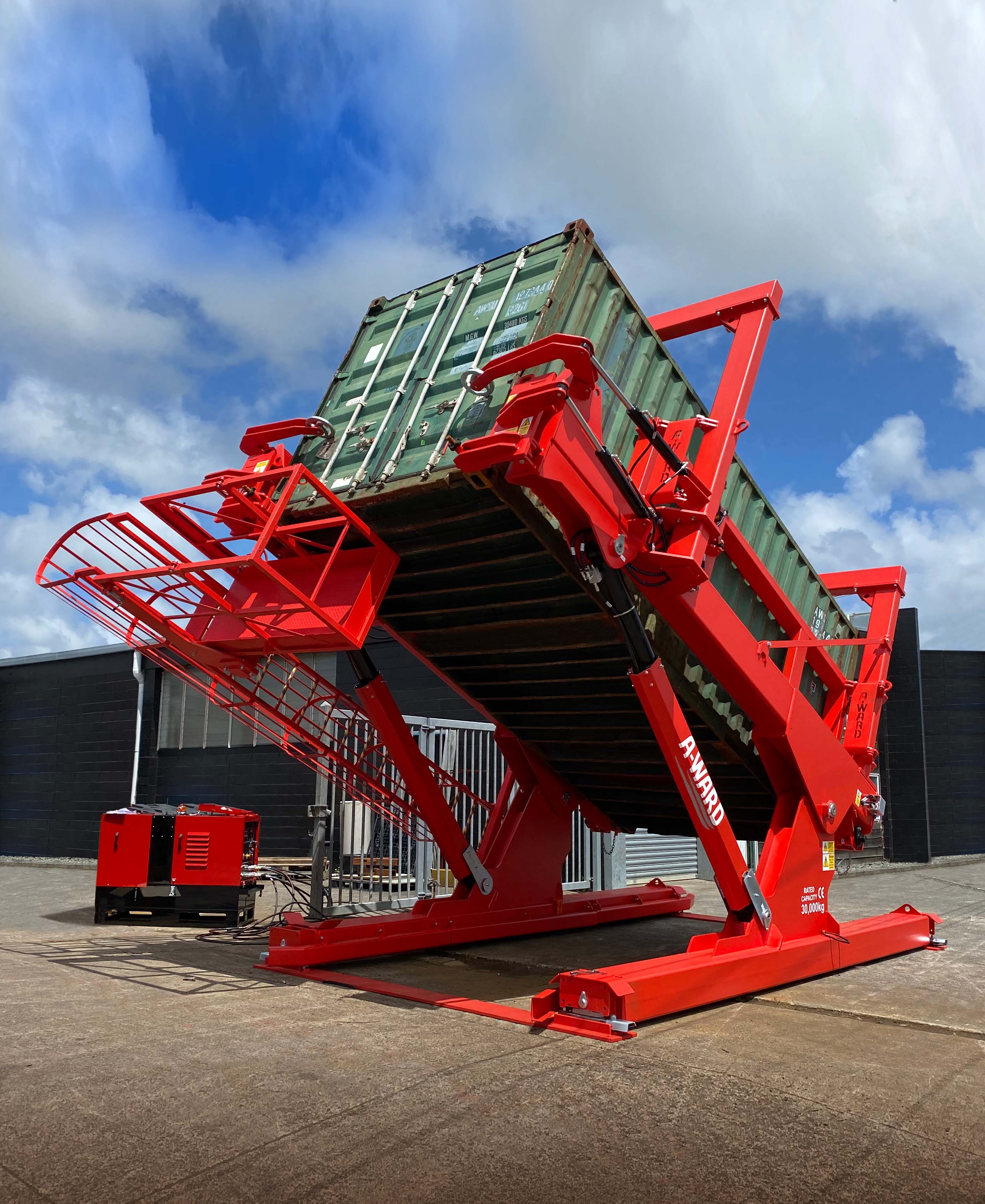 Heavy-Duty Container Loaders for Scrap Metal Unloading